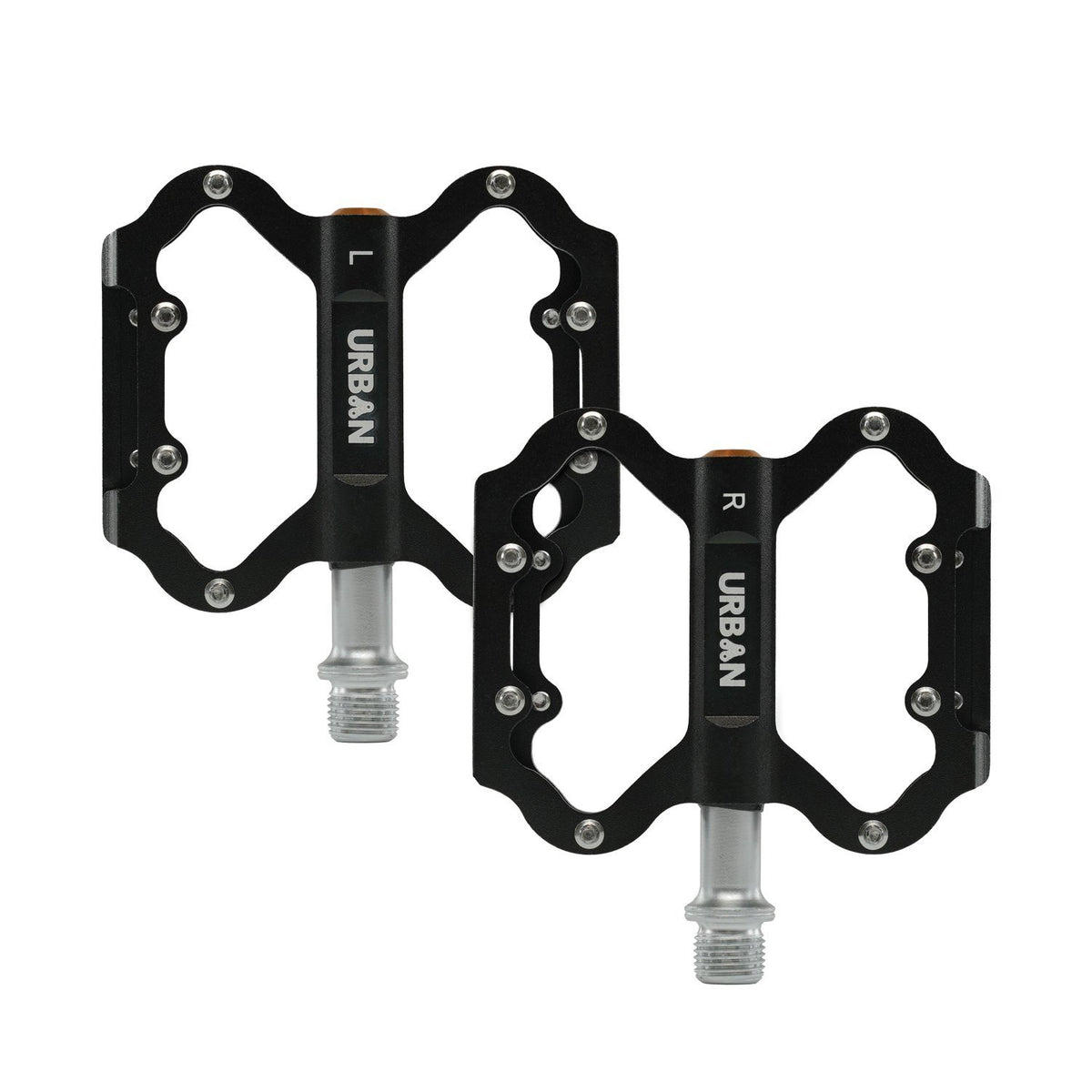 Lightweight Flat Platform MTB Pedals - Silver - Urban Cycling Apparel