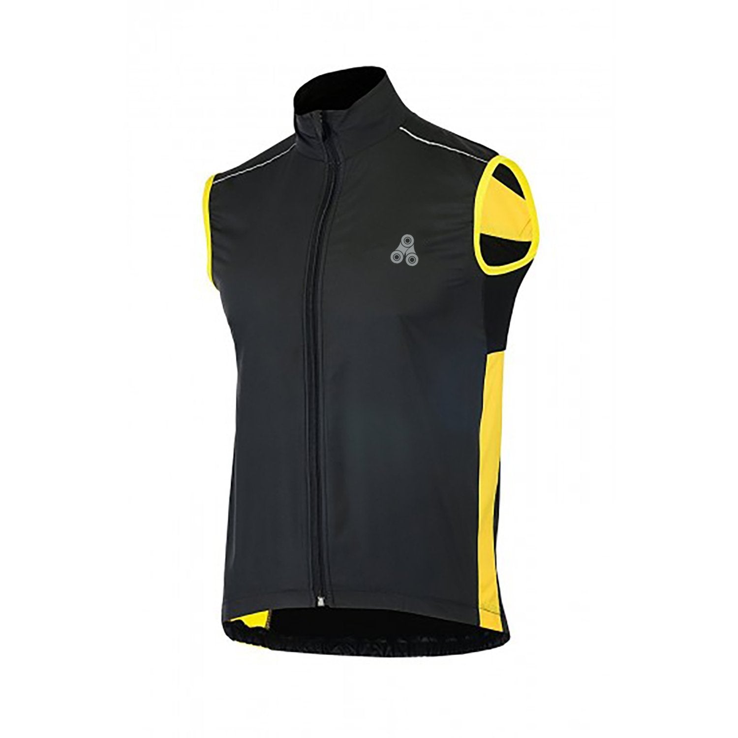 GILET / GILET COUPE-VENT CYCLISTE URBAIN - Noir & Jaune - Urban Cycling ...